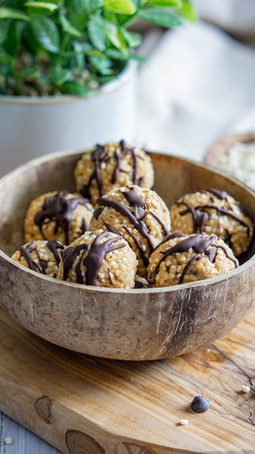 No bake Quinoa Puff Balls – MrsSlimOnPlants